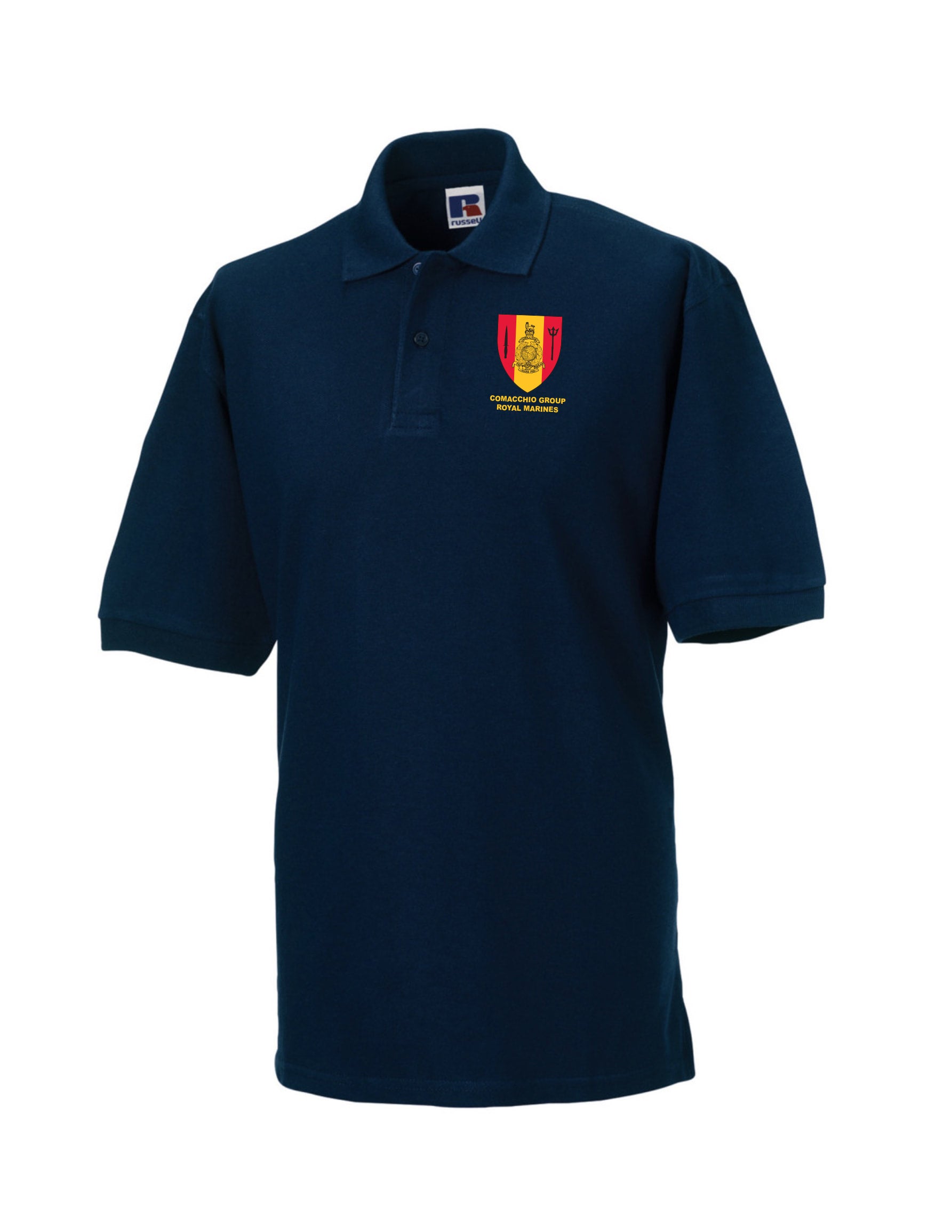 Comacchio Royal Marines Polo | AJ TYPESETTERS DESIGN TO PRINT